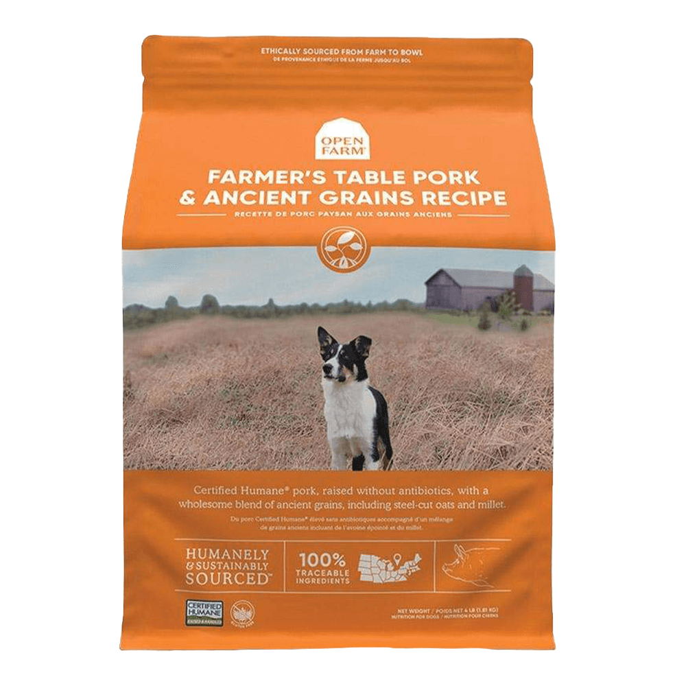 Farmer's Table Pork Ancient Grains Dog Food 4lb – WAGSUP